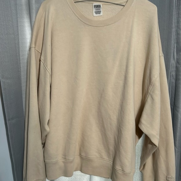 PINK Victoria's Secret | Sweaters | Tan Crew Neck | Poshmark